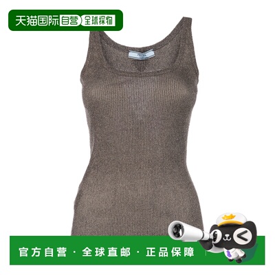 1h可退 香港直邮PRADA 女士针织衫 P29B9918POF0480 SS2026 灰色