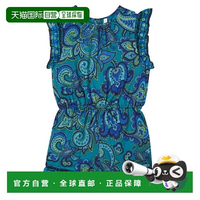 1h可退 香港直邮ZIMMERMANN 女童 Patience 佩斯利棉质连体衣童装