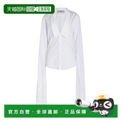 香港直邮Coperni 女士 Blouses 纯色衬衫 white白色 舒适时尚
