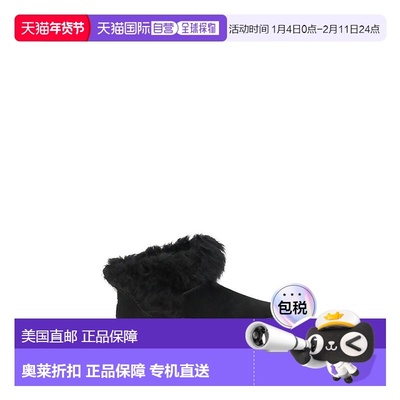 自营UGG Leather Ankle Women's Boots - Black 短靴美国奥莱直发