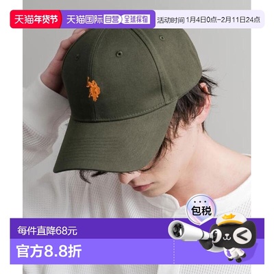1h可退 日本直邮Rocky Monroe U.S. POLO ASSN. 斜纹棒球帽