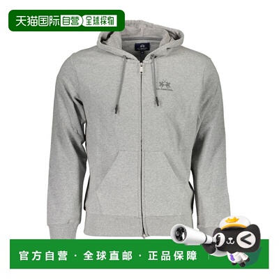 自营La Martina Cotton Mens Men's Sweatshirt - gray 美国奥莱