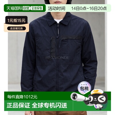 韩国直邮CP COMPANY Chrome-R 胸前拉链口袋衬衫（18CMOS092A 005