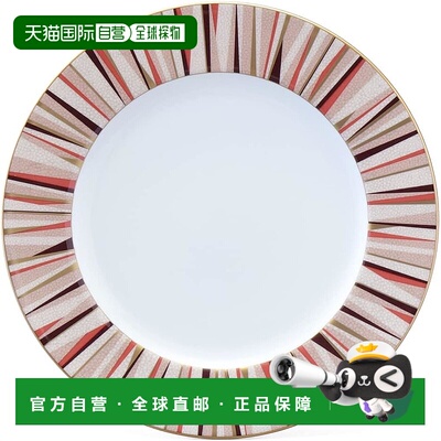 【日本直邮】NARUMI 盘子 碟子 鲨鱼皮 21cm 橙色 现代简约设计