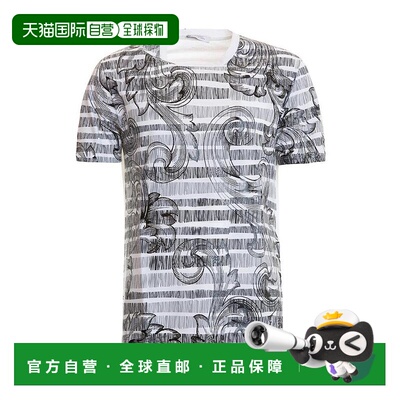 香港直邮Versace logo印花T恤 V800683VJ00417V7001短袖范思哲