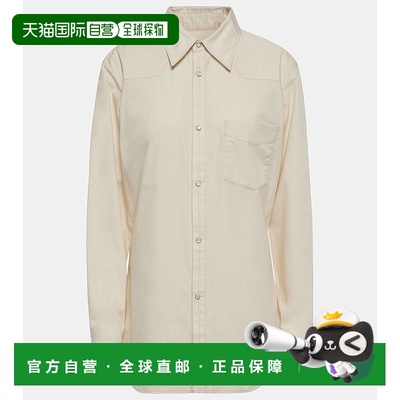香港直邮Lemaire 女士 棉府绸衬衫 004068 舒适时尚