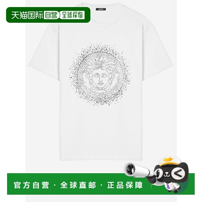 香港直邮VERSACE 女士T恤 10232061A172162W210 SS2026 白色