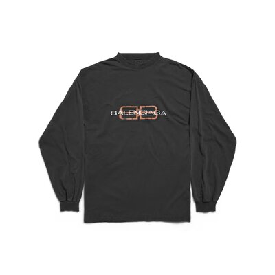 BALENCIAGA 男士卫衣 850404TTVD61041 AW2025 黑色