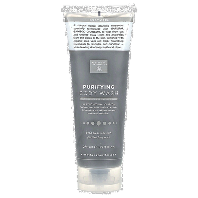 香港直邮Earth Therapeutics,净化沐浴露，含药用竹炭，8 液量盎2