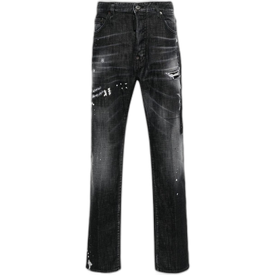 香港直邮DSQUARED2 男士牛仔裤 SS2024 S74LB1450S30357900直筒裤