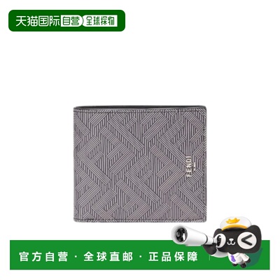 欧洲直邮FENDI 男士钱包 7M0169AP16F1QCG AW2024 灰色 Shadow 钱