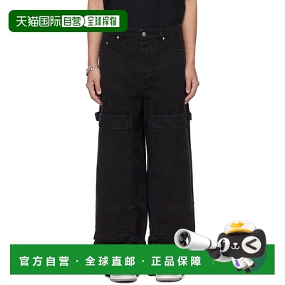 1h可退 香港直邮off-white 男士 黑色 Canvas Carpenter 长裤 OMC