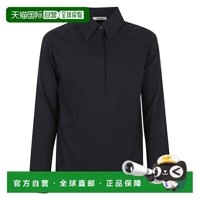 1h可退 香港直邮潮奢 The Row 女士 长袖Polo衫 8752K603 blue蓝