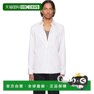 1h可退 香港直邮潮奢 boss 雨果 男士 白色 Stretch Cotton Moder