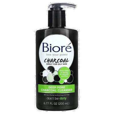 香港直邮Biore木炭清洁剂泡沫细腻柔润净爽深层清洁200ml正品