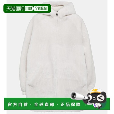 1h可退 香港直邮BLANCHA 女士 可反穿毛羊皮夹克 white白色 舒适