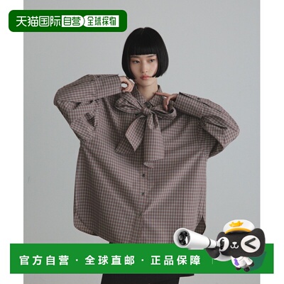 1h可退 日本直邮LOWRYS FARM 女装 大蝴蝶结衬衫（聚酯纤维仿棉质