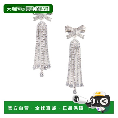 香港直邮SELF-PORTRAIT 女士耳饰 AW26613ESL AW2026 银色 蝴蝶结