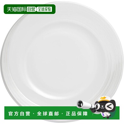 【日本直邮】鸣海 METEOR 盘子 灰色 27厘米 晚餐 51637-5242骨瓷