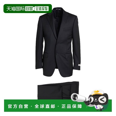 1h可退 香港直邮Canali 康钠丽 男士 西服 black黑色 舒适时尚
