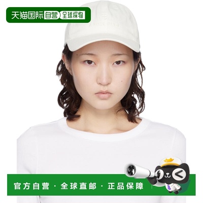 1h可退 香港直邮ANINE BING 女士 灰白色 Jeremy 棒球帽 A129084I