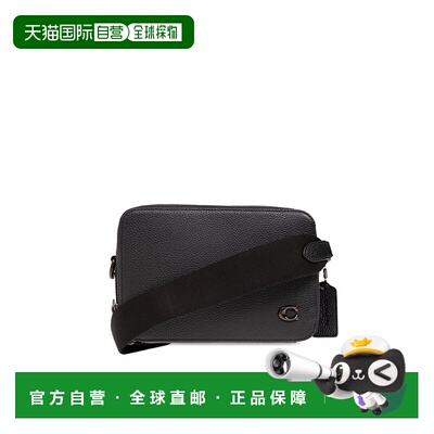 香港直邮COACH 男士单肩包 CR7820BLK CO 黑色 ?Charter 19? shou