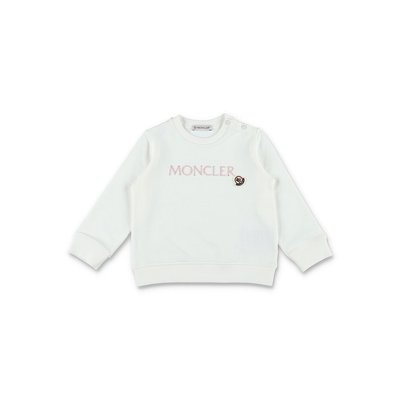 MONCLER 女童卫衣 8G00003899AR034 SS2025 白色 FLEECE LOGO