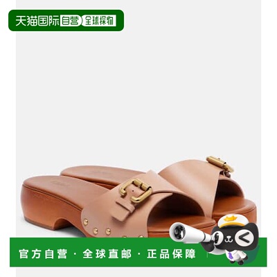 1h可退 香港直邮Chloe 蔻依 女士 Jeannette 40 精饰皮质木屐单鞋