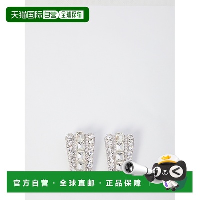 1h可退 香港直邮Self-Portrait 女士 多水晶耳环 PF25605ESLSILVE