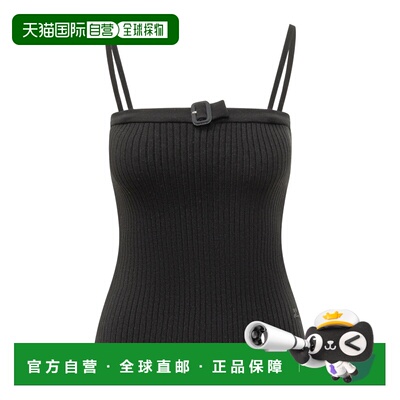 1h可退 香港直邮Courreges 罗纹针织背心 126MDE156FI0001吊带