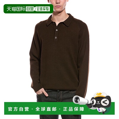 自营Slate & Stone Raglan Polo Sweater - brown 美国奥莱直发