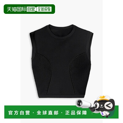 香港直邮Alaia 女士 Relax 短款弹性针织上衣 AA9S0126CM640