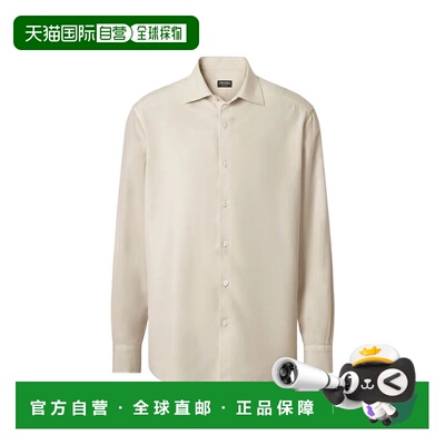 香港直邮Z ZEGNA 男士衬衫 UHX42A3SLF5K01 SS2026 卡其色 