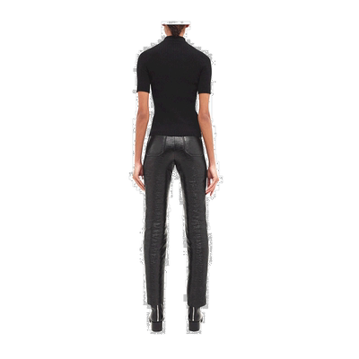 香港直邮COURREGES 女士针织衫 PERMPU026FI00019999BLACK短袖