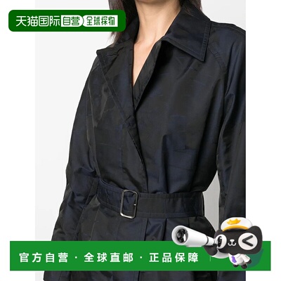 自营salvatore ferragamo菲拉格慕海沟-蓝色 美国奥莱直发风衣