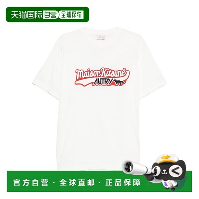 1h可退 香港直邮AUTRY 女士 MAIN MAISON KITSUNE 男女通款T恤 TS