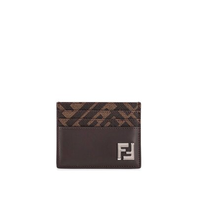 FENDI 男士钱包 7M0164AFF2F1Q1C AW2024 棕色 PORTAFOGLI