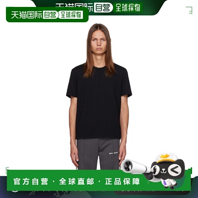 1h可退 香港直邮Palm Angels 棕榈天使 男士 三件装黑色 T 恤 PMU
