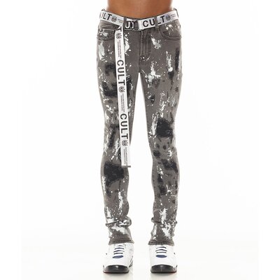 cult of individuality【美国奥莱】直发 朋克超紧身灰烬 - 灰色