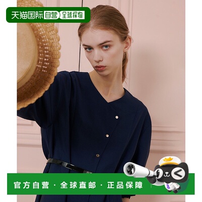 1h可退 日本直邮LOULOU WILLOUGHBY 女士复古泡泡袖A字连衣裙 212