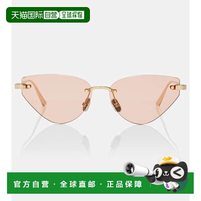 1h可退 香港直邮DIOR 迪奥 女士 C B5U 猫眼太阳眼镜 pink粉色 舒