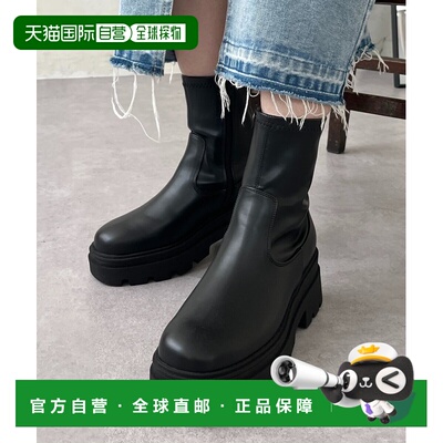 日本直邮prose verse 女士 厚底弹力短靴 PVZ1062113A0001