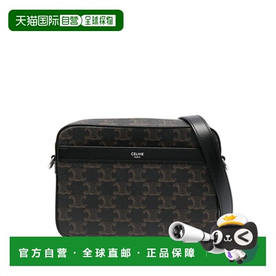 1h可退 香港直邮潮奢 Celine 思琳 男士 TRIOMPHE CANVAS 拉链单