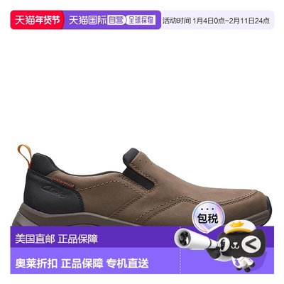 自营Clarks Wave  2.0 Edge in Beige Oiled Nubuck - dark taupe