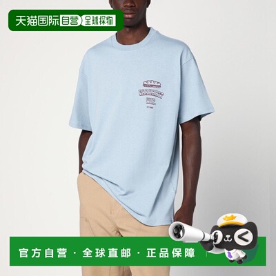 1h可退 香港直邮CARHARTT WIP 男士 S/S SANDWICH FOG 蓝色T恤 I0
