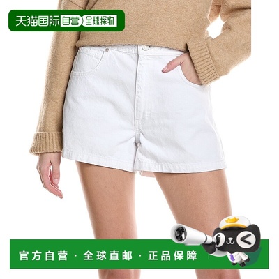 自营frame denimFRAME牛仔编织腰带短款-白色 美国奥莱直发短裤