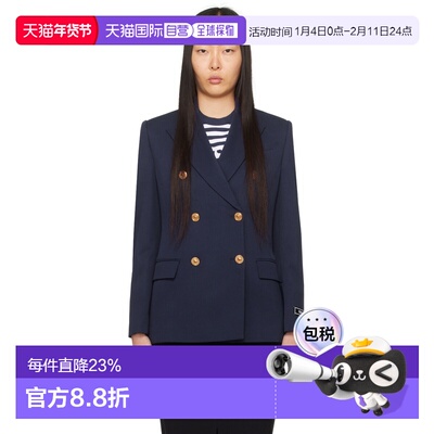 香港直邮Versace 范思哲 女士 海军蓝 Informal 西装外套 1013463