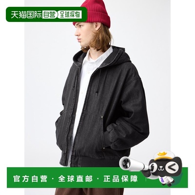 日潮跑腿GU极优 牛仔布衬垫拉链外套 358470