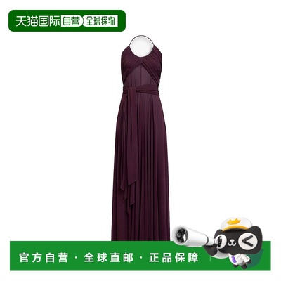 香港直邮Alaia 柔软针织交叉连衣裙 AA9R2707J050B长裙