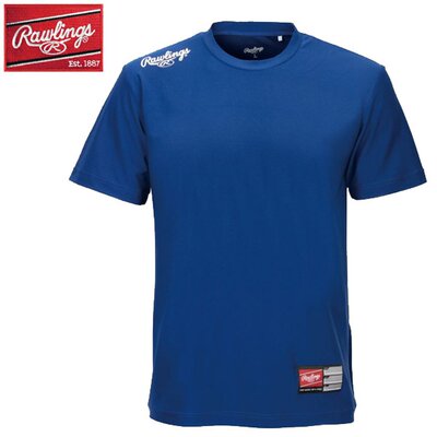 日本直邮Rawling 超弹力球员 T 恤 AST10F01T-RY-W 棒球 棒球